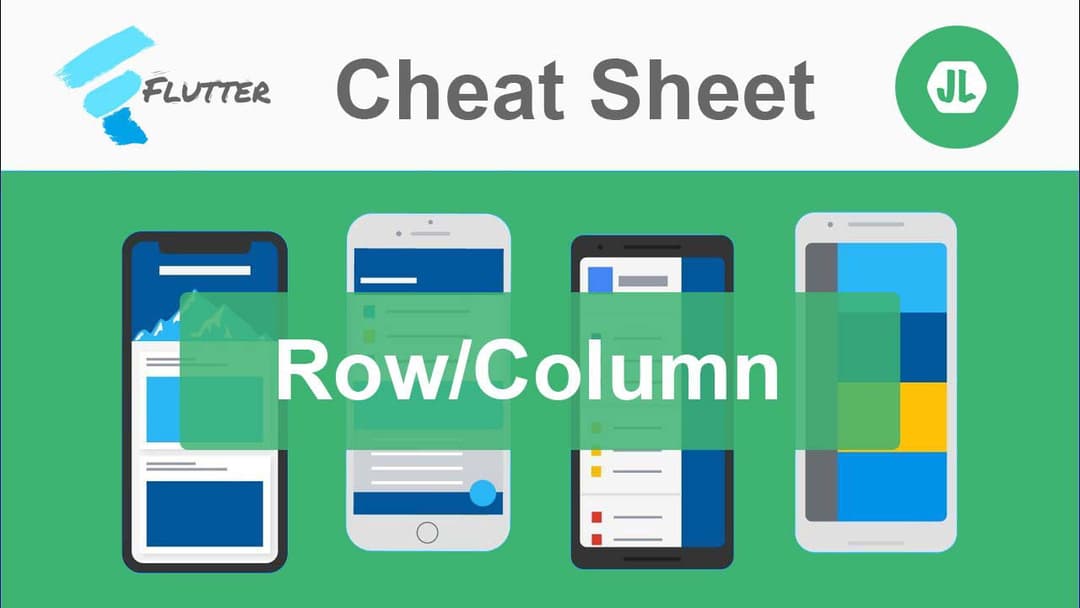 Row & Column Cheat Sheet trong Flutter | 200Lab Blog